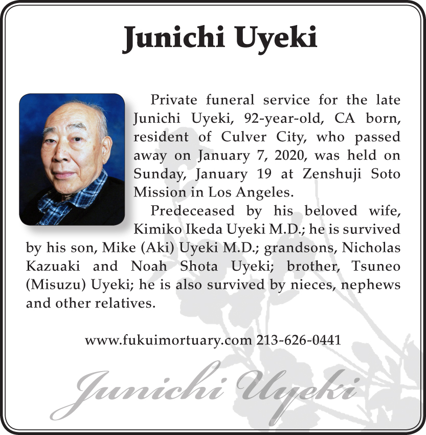 Junichi Uyeki - Rafu Shimpo